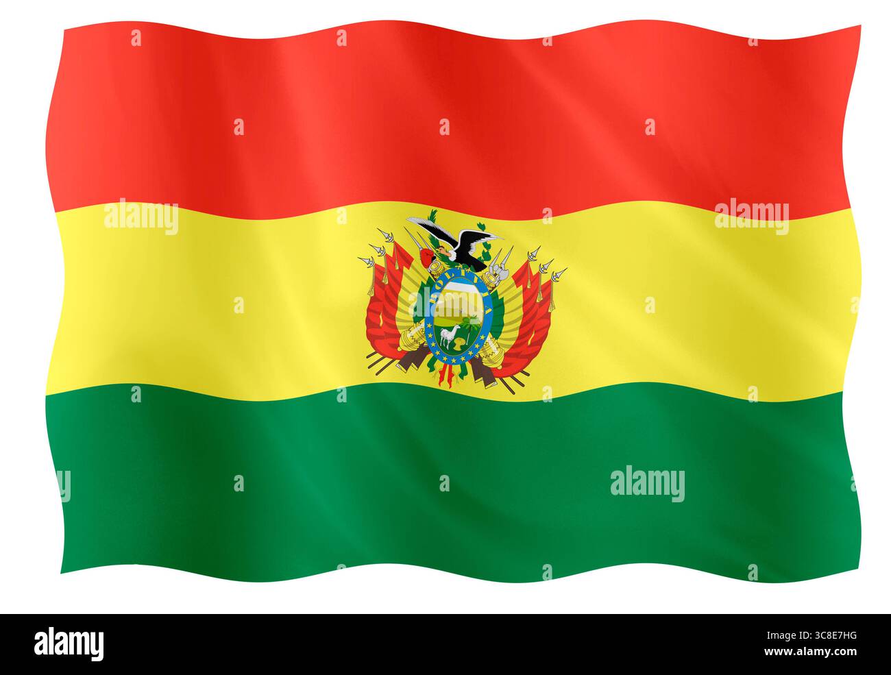Digital composite. Flag for Bolivia. The 6th of August is Bolivia ...