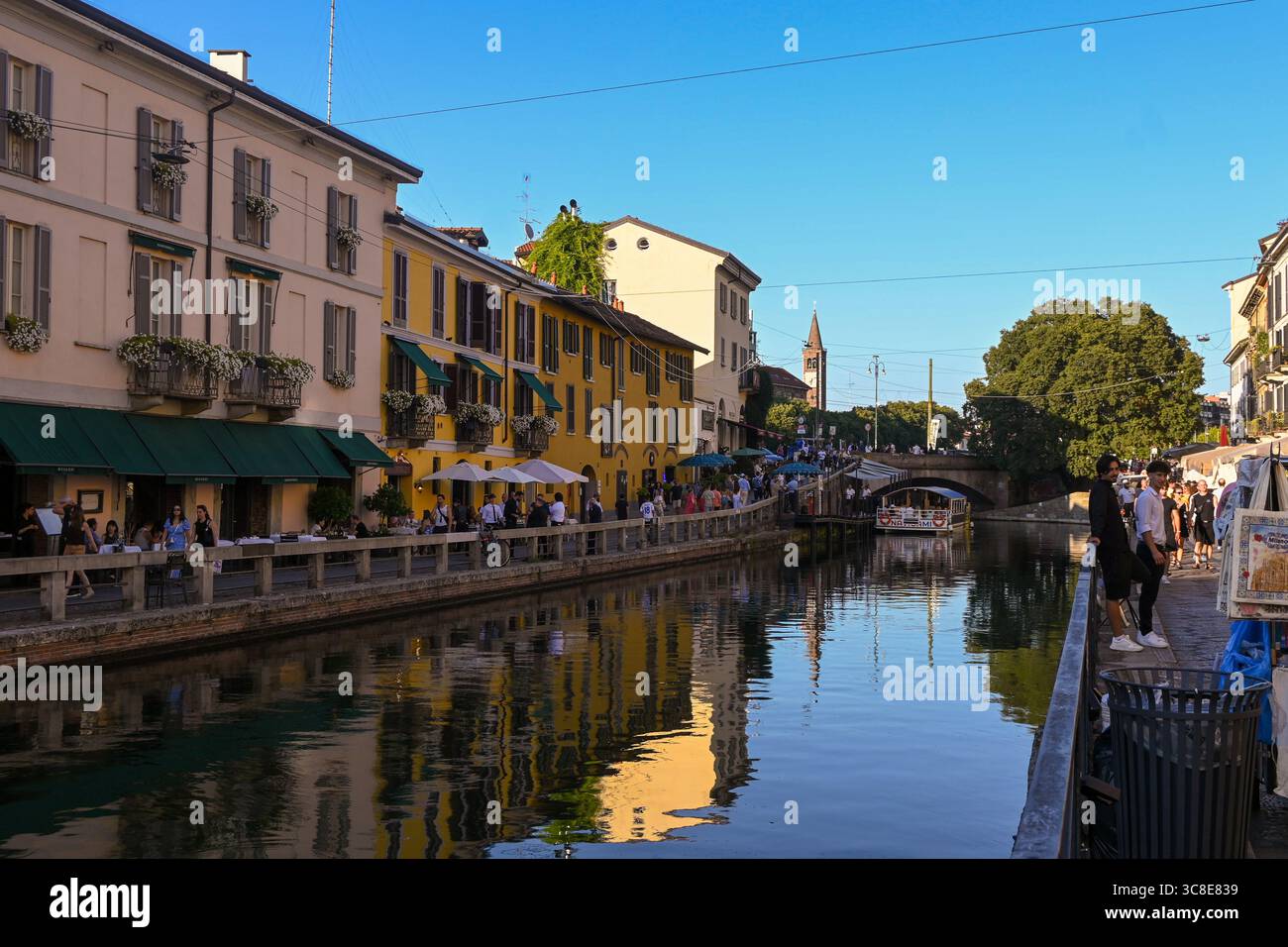 Navigli canal district, Milan Stock Photo - Alamy