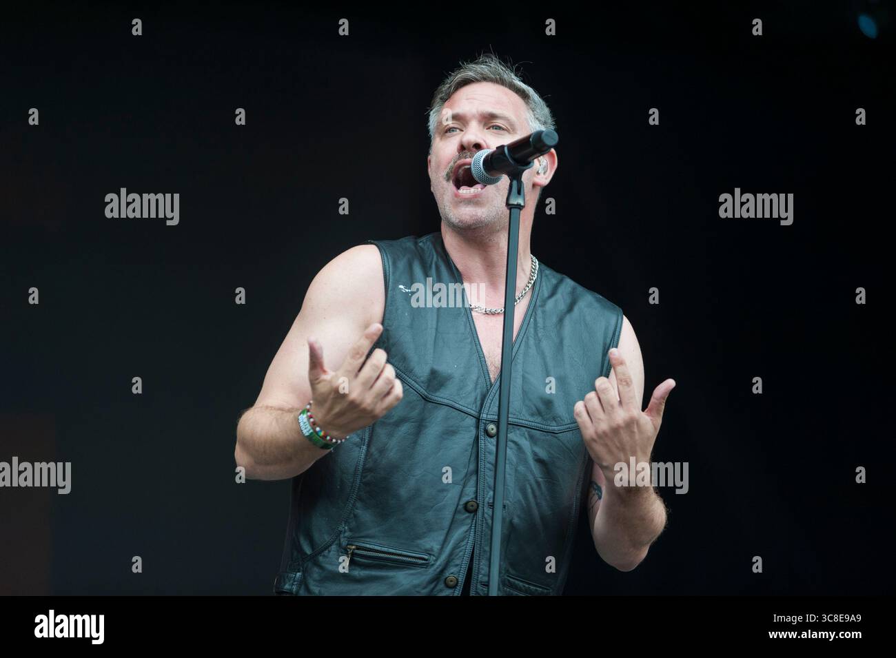 Will Young performs live on the Main Stage at Brighton & Hove Pride, UK, 3rd August 2025. Will ...