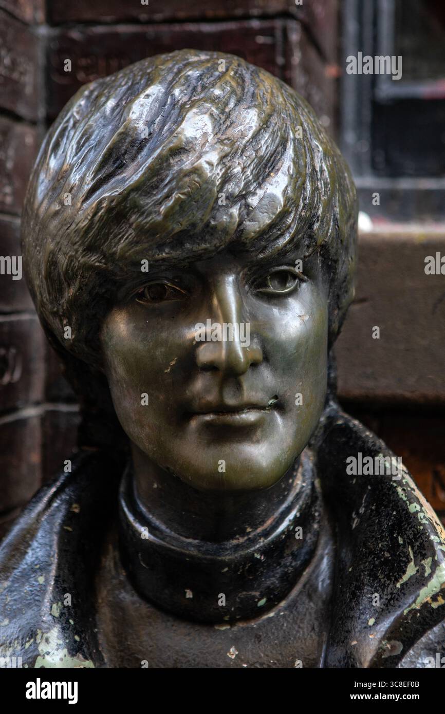 Liverpool, UK - September 19th 2024: A statue of music icon and former ...
