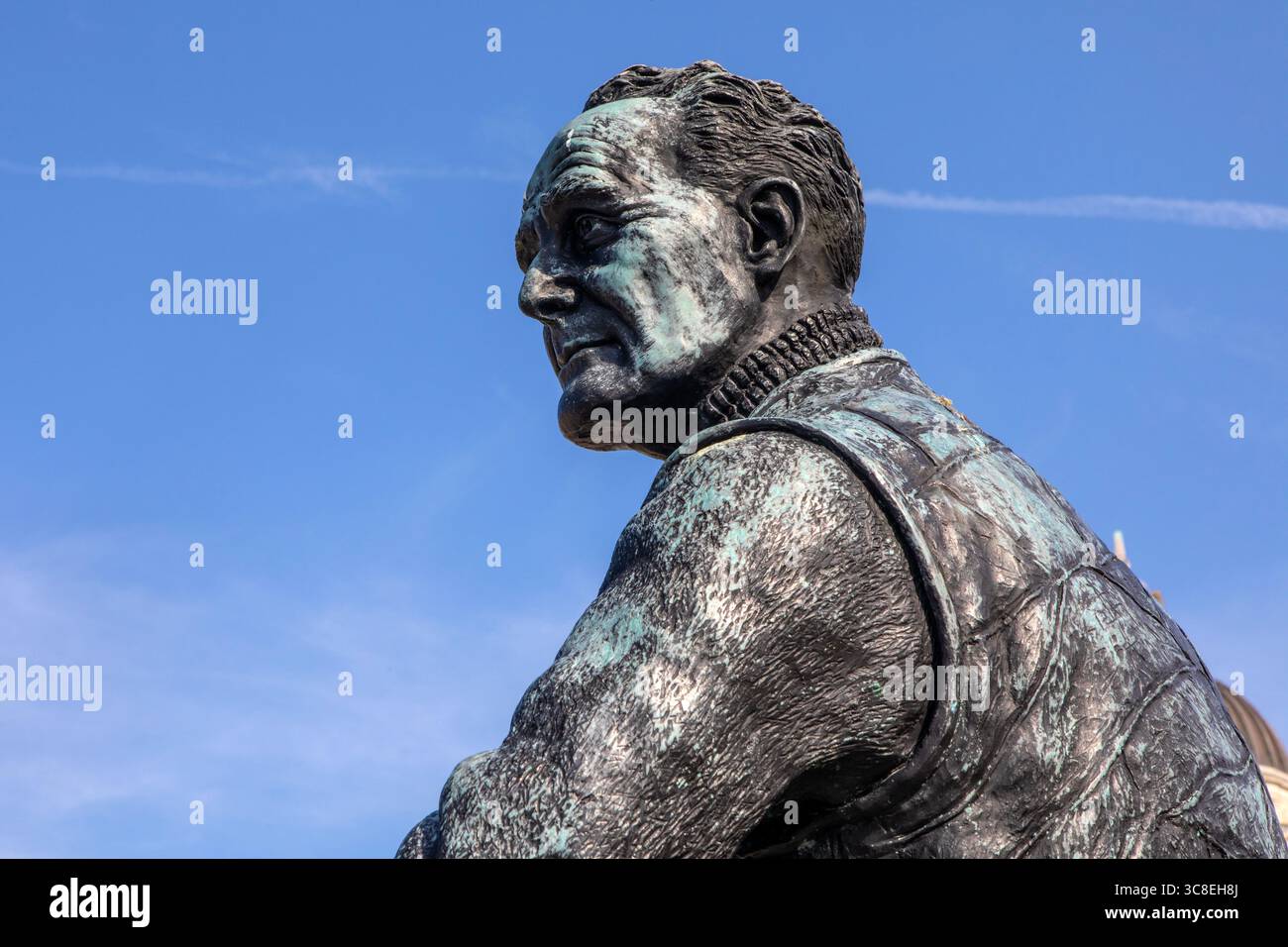 Liverpool, UK - September 19th 2024: Statue of naval hero Captain ...