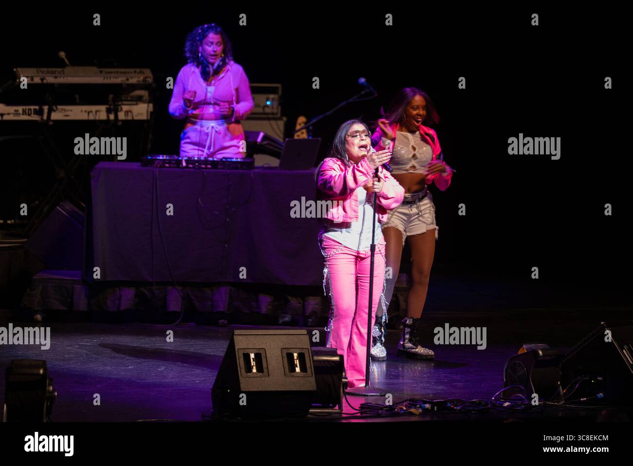 Lisa Lisa performs in Fort Lauderdale, Florida on August 2, 2025. The ...