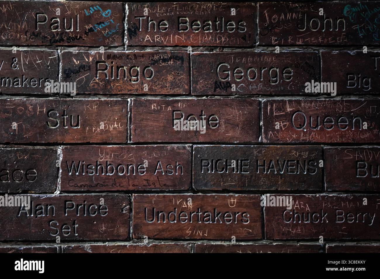 Liverpool, UK - April 19th 2024: The Cavern Wall of Fame, located on ...