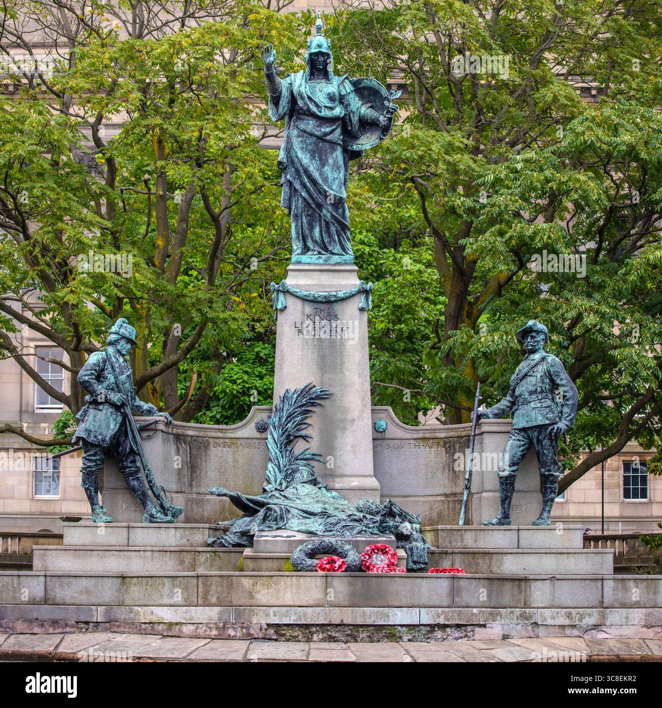 Liverpool, UK - September 20th 2024: Monument to the Kings Liverpool ...