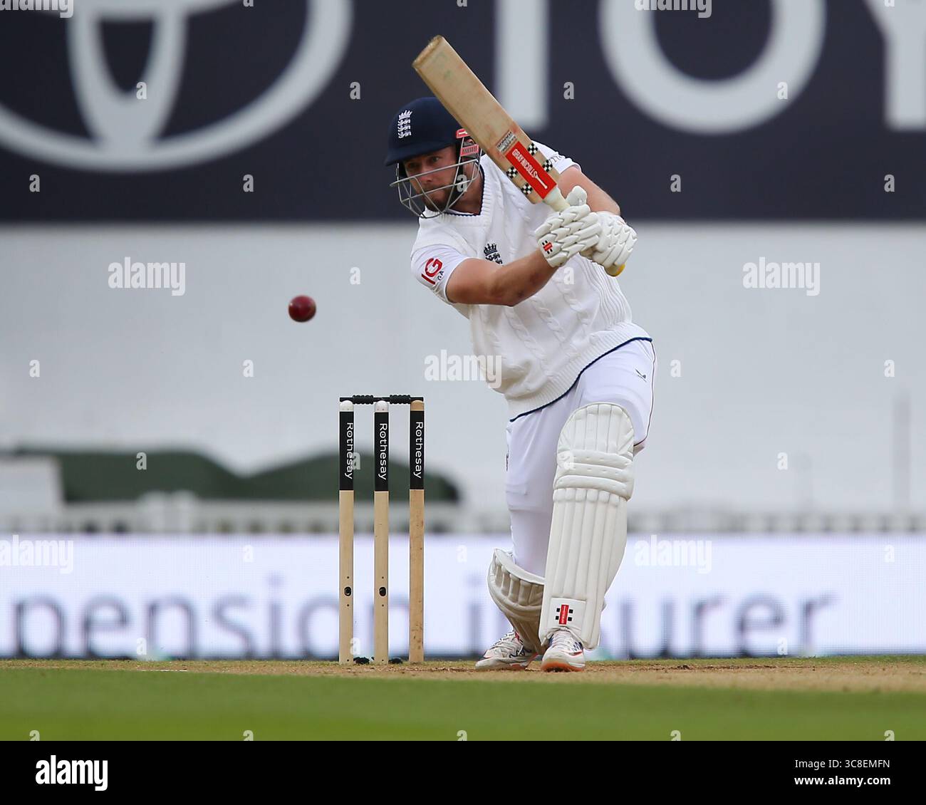 London, England, August 04 2025: Gus Atkinson (37 England) batting ...