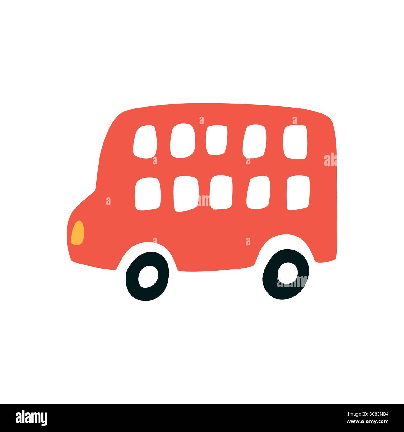 Old english double decker Stock Vector Images - Alamy
