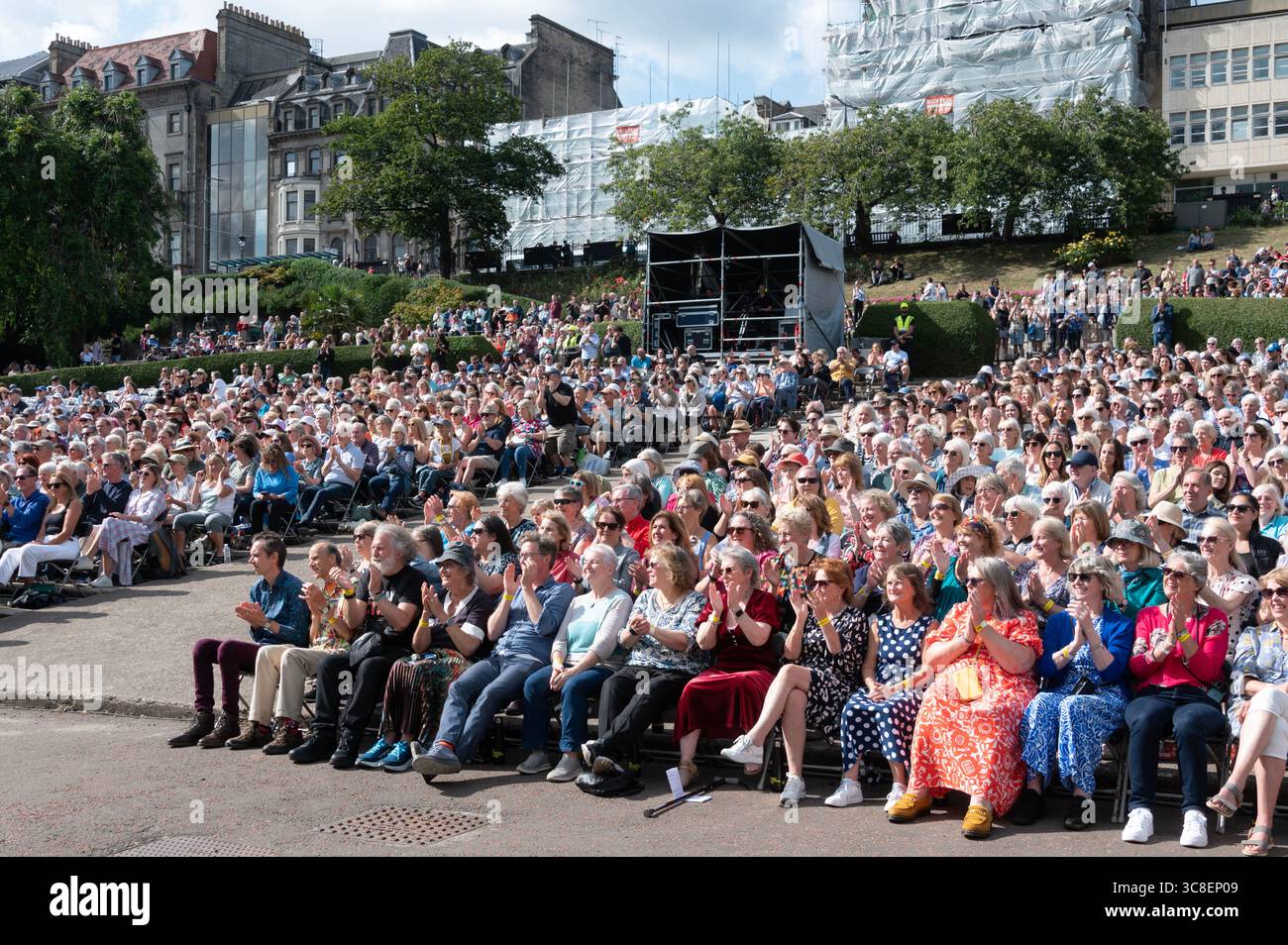 Edinburgh, 3rd August 2025. Scottish community choirs join music icon ...