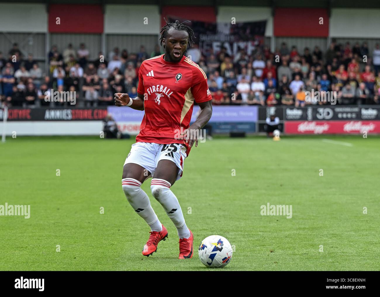 Salford City's Rosaire Longelo during the Sky Bet League Two match at ...