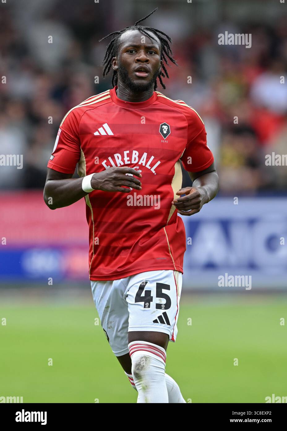 Salford City's Rosaire Longelo during the Sky Bet League Two match at ...