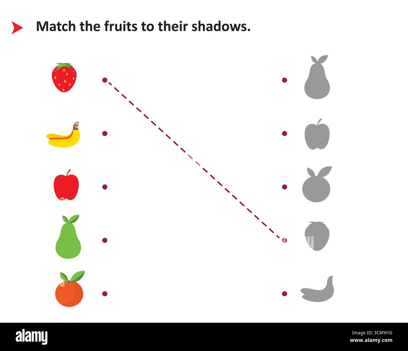 Educational fruits game hi-res stock photography and images - Alamy