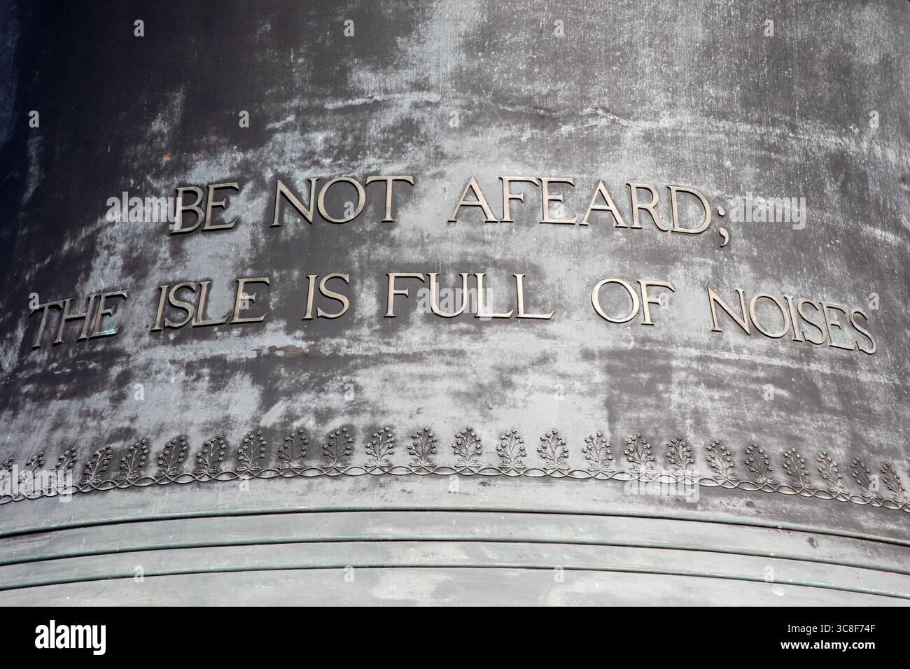 Detail of the historic Opening Ceremony Bell of the London 2012 Olympic ...
