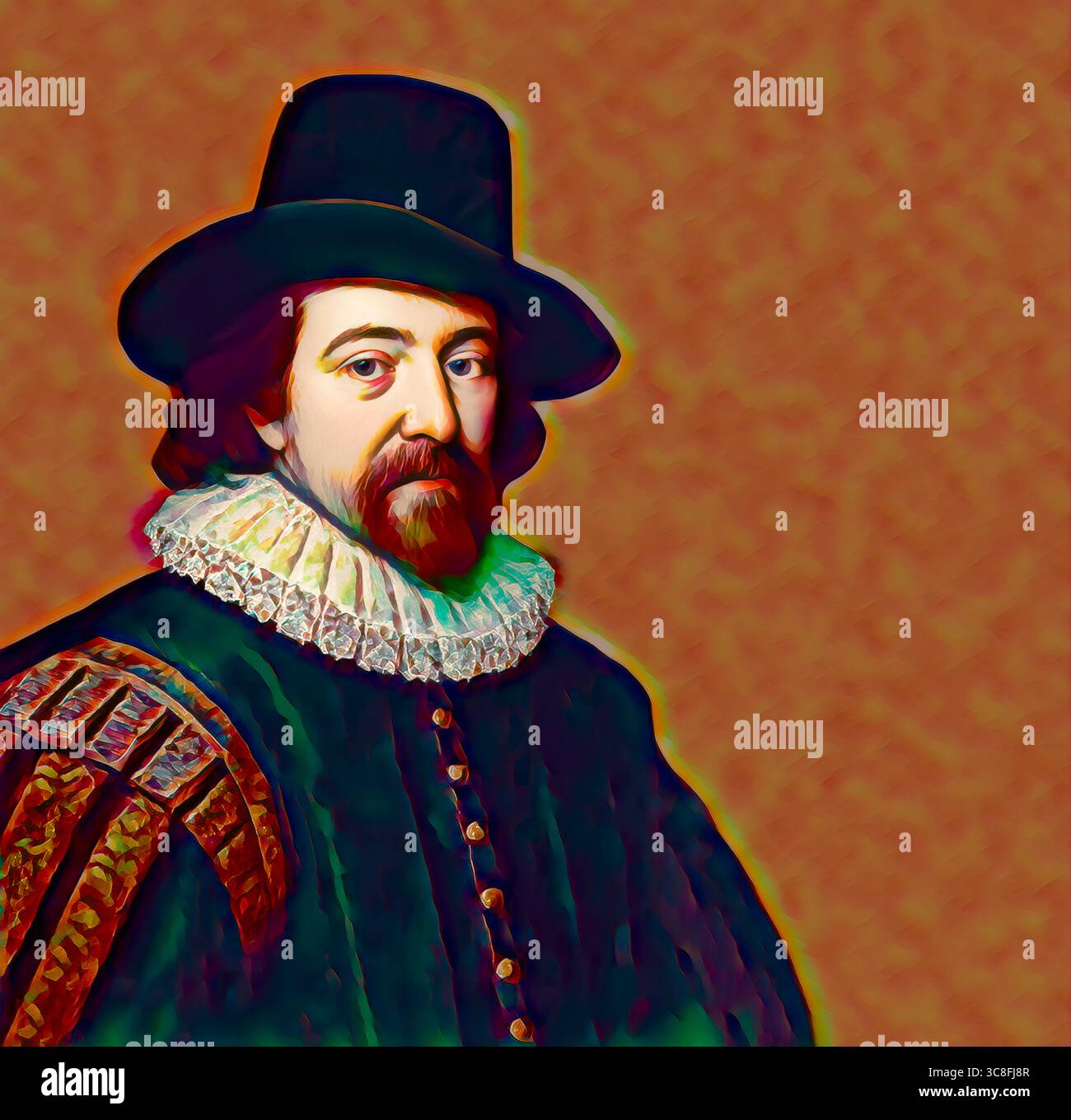 Portrait of Sir Francis Bacon, Baron Baco of Verulam, 1561 - 1626 ...