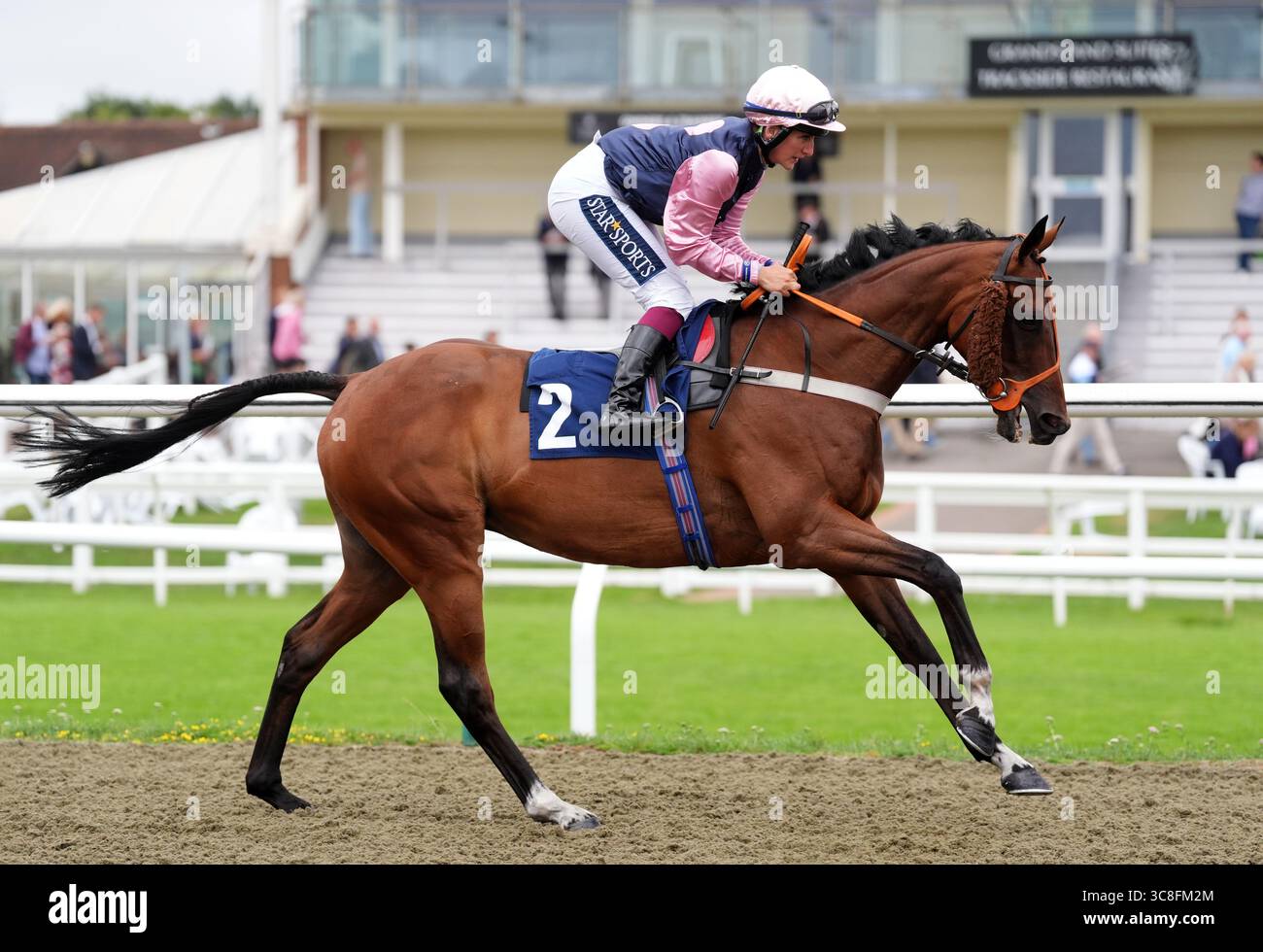 Stiletto and jockey Josephine Gordon going to post before the Get ...