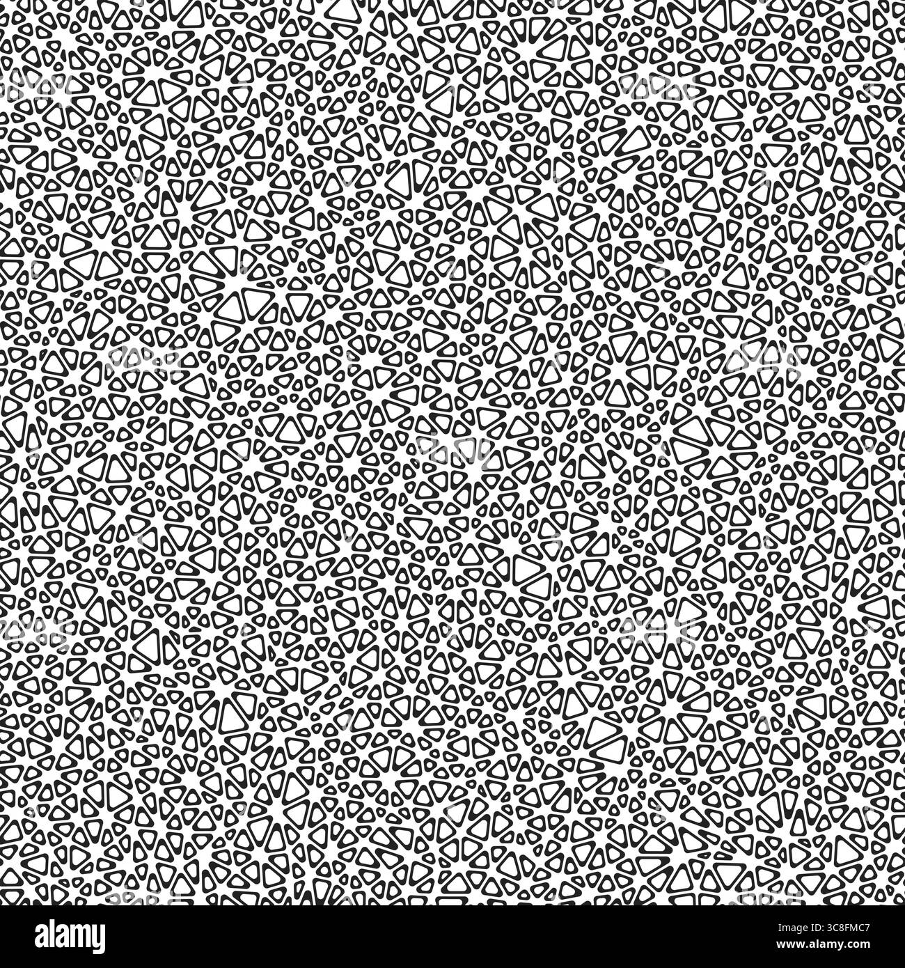 Abstract background with geometric mosaic shapes. Tiny triangles in ...