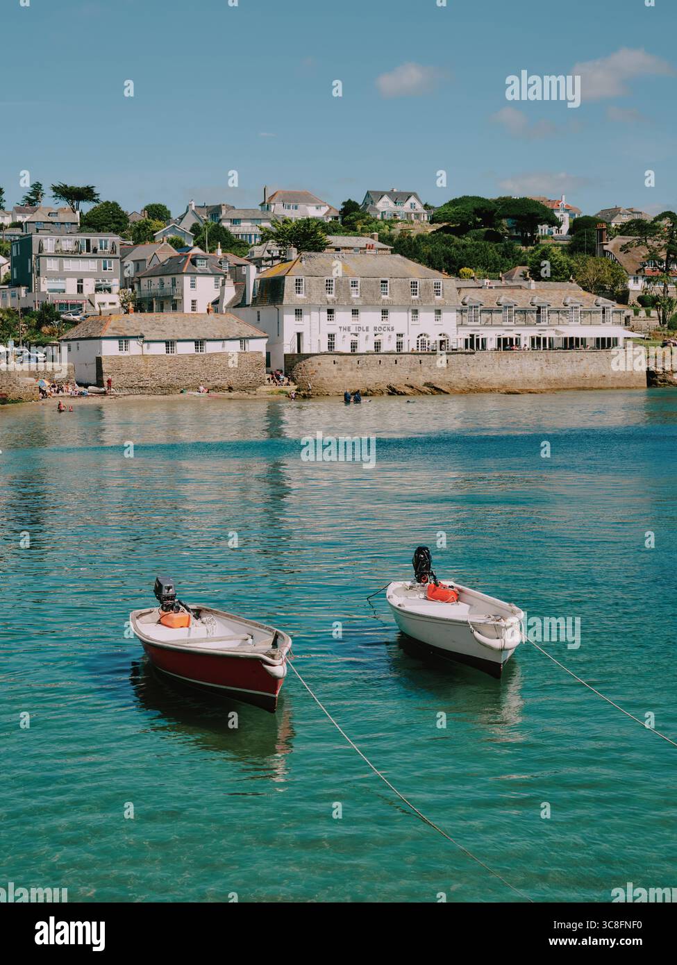 The Idle Rock hotel and seafront in sSt Mawes, Falmouth, Cornwall ...