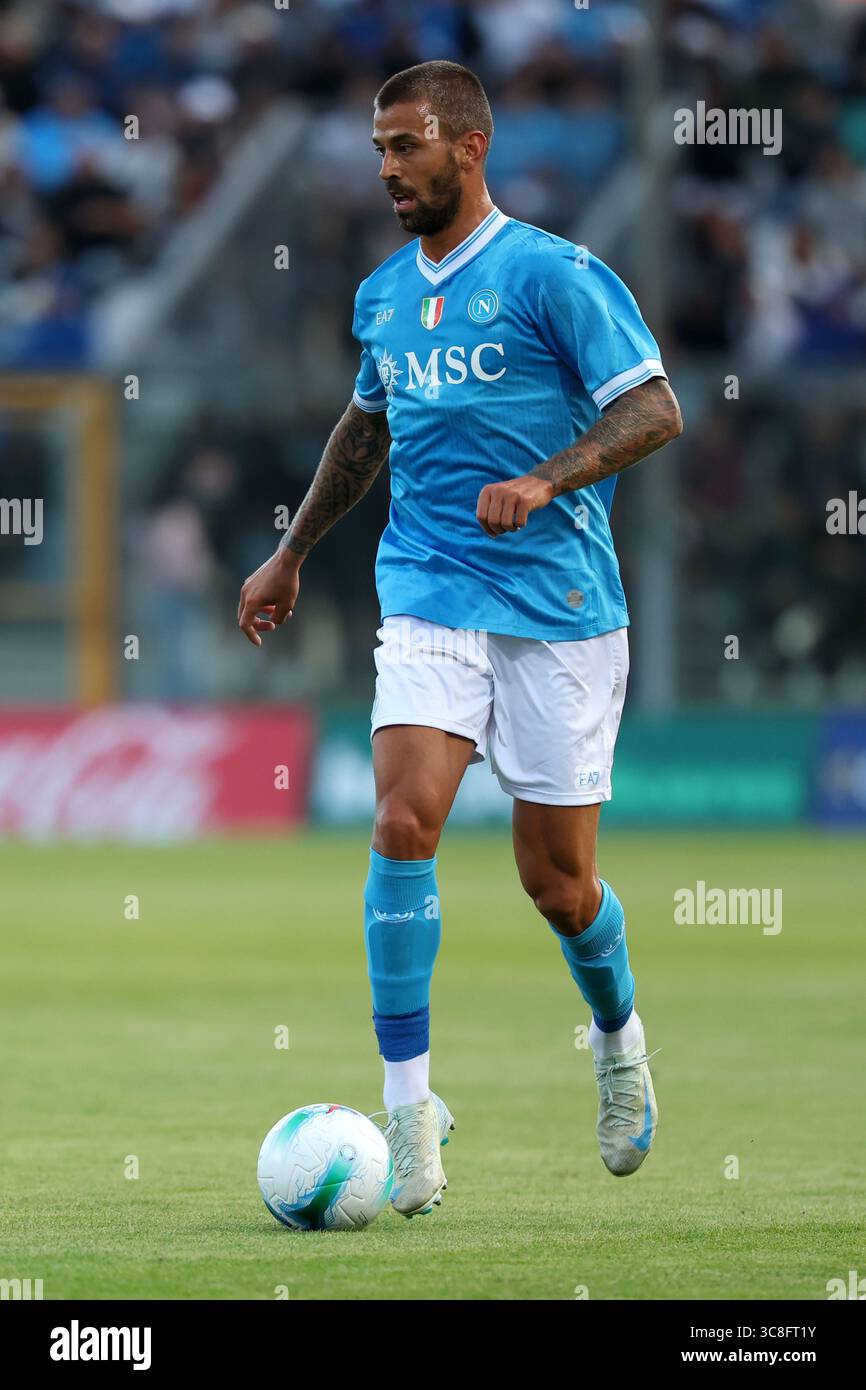 Napoli’s Leonardo Spinazzola during the friendly match Napoli and Brest ...