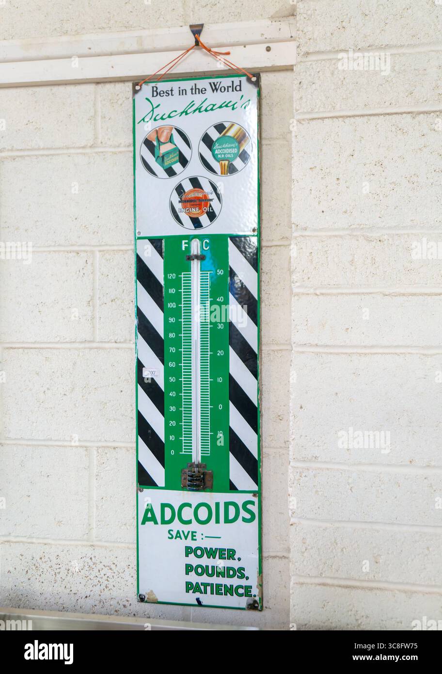 Wall thermometer advertising Duckhams Adcoids engine oil 1930s, on ...