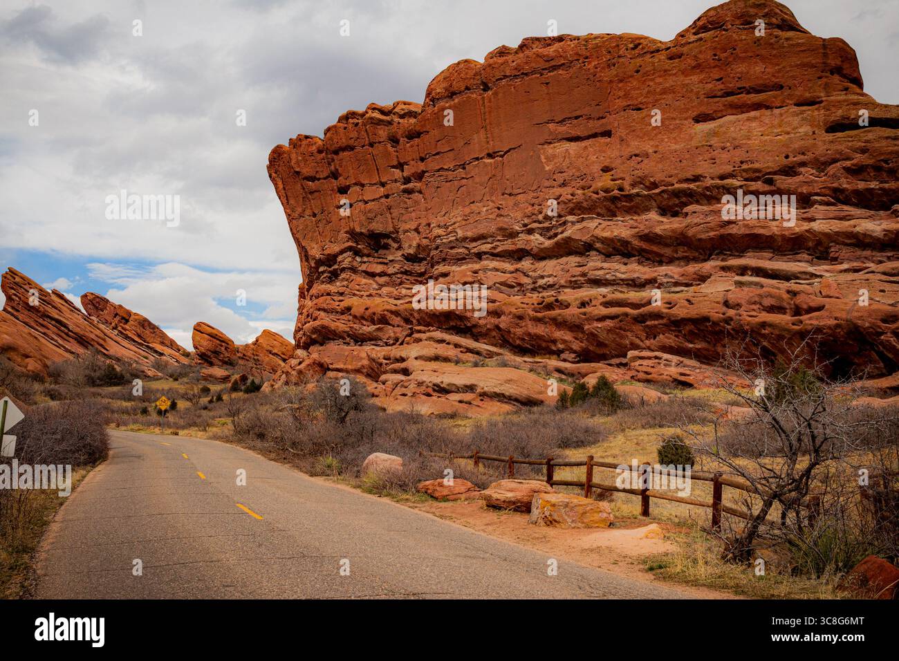 Desert Road near Red Rocks outside of Denver Colorado Stock Photo - Alamy