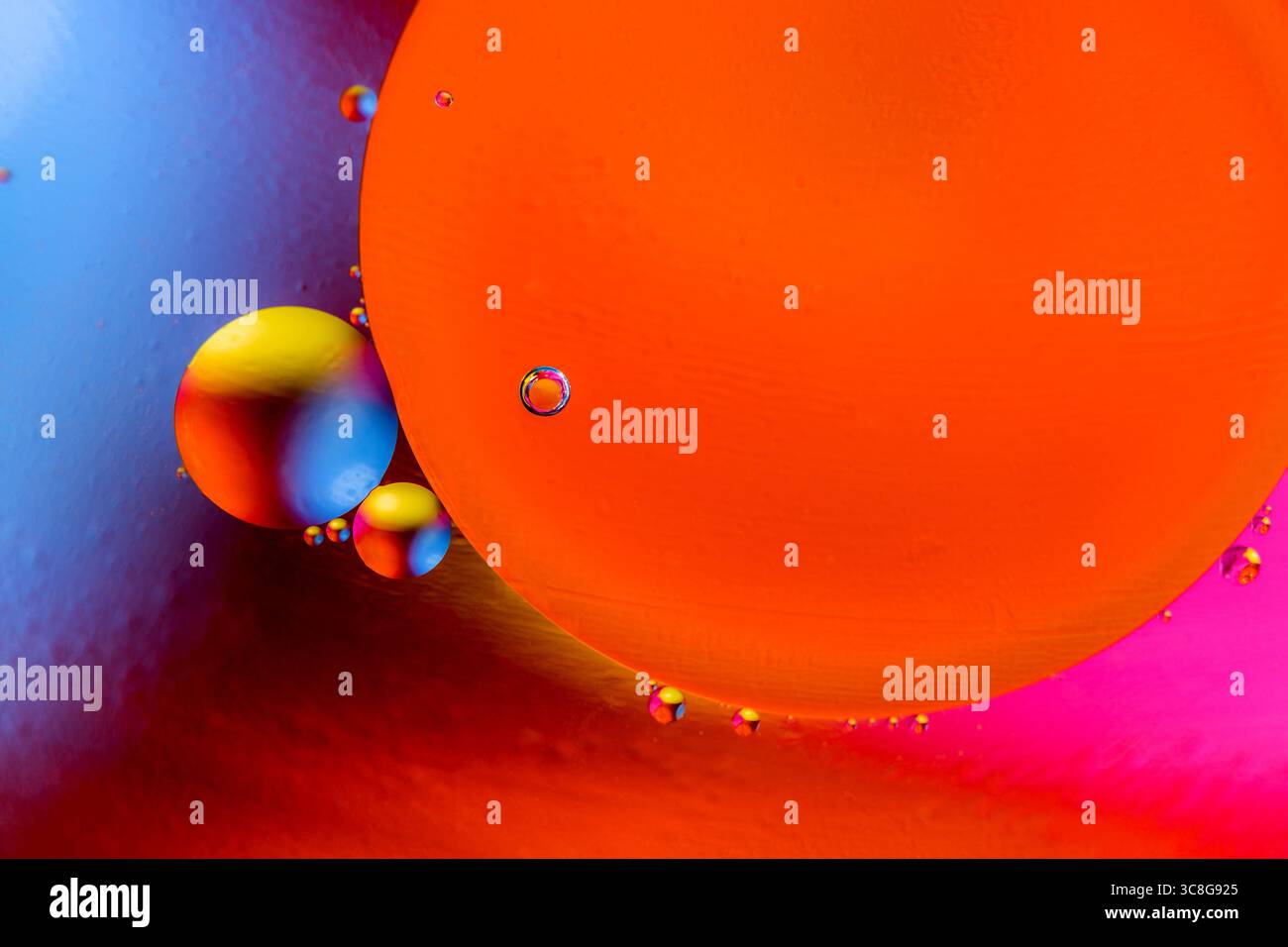 Scientific image of cell membrane. Macro up of liquid substances ...