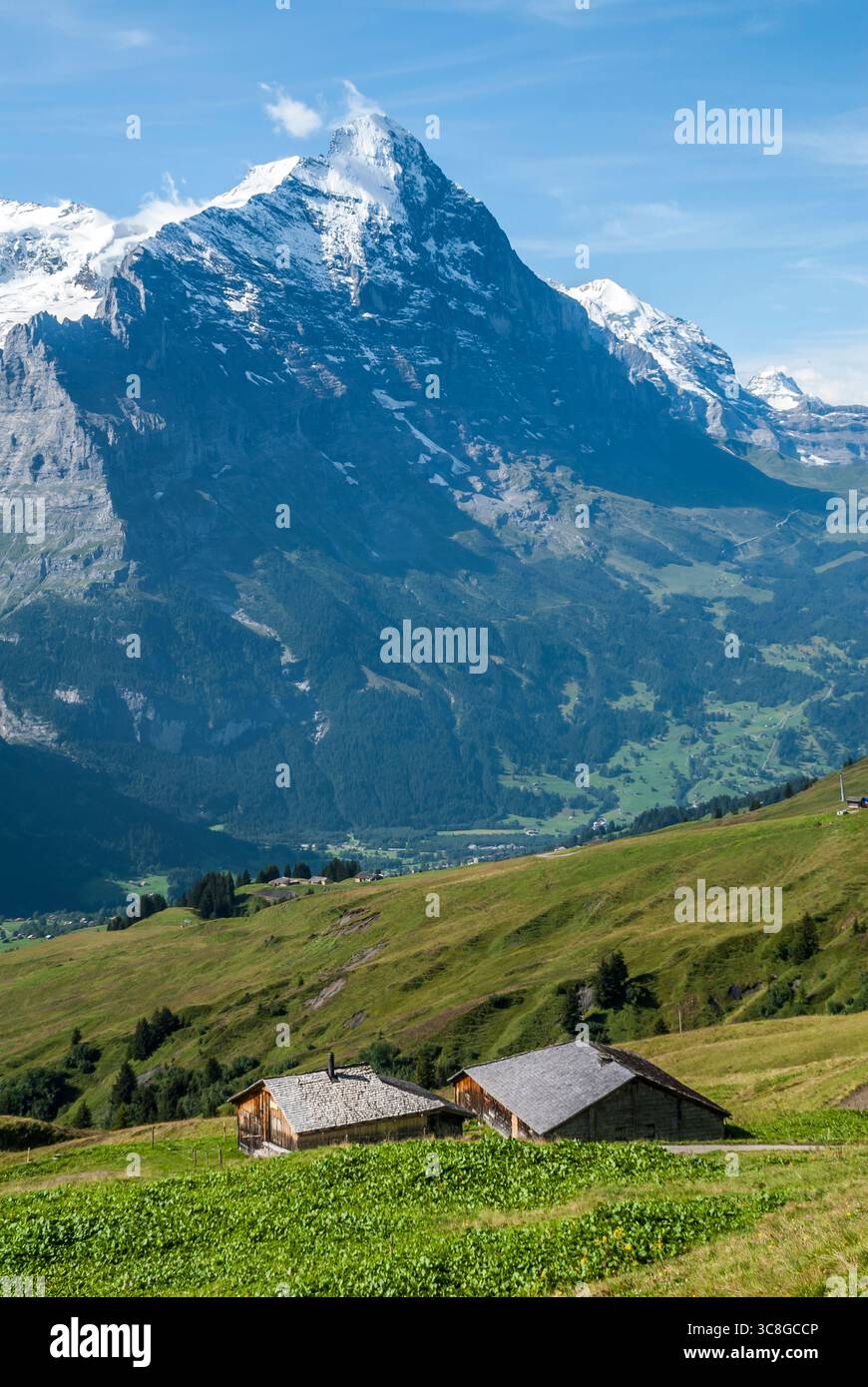 Scenic image looking across the valley towards the legendary peak of ...