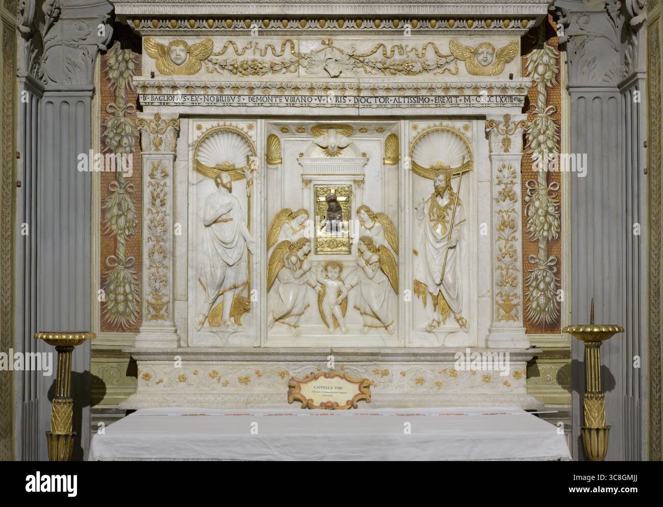 Child jesus blessing among angels hi-res stock photography and images ...