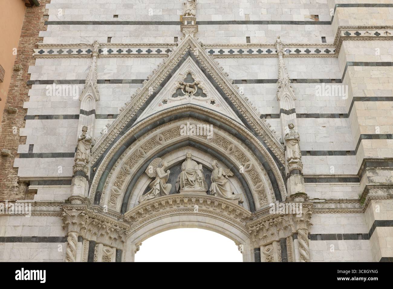 Gothic marble portal known as the Gate of the New Cathedral (Facciatone ...