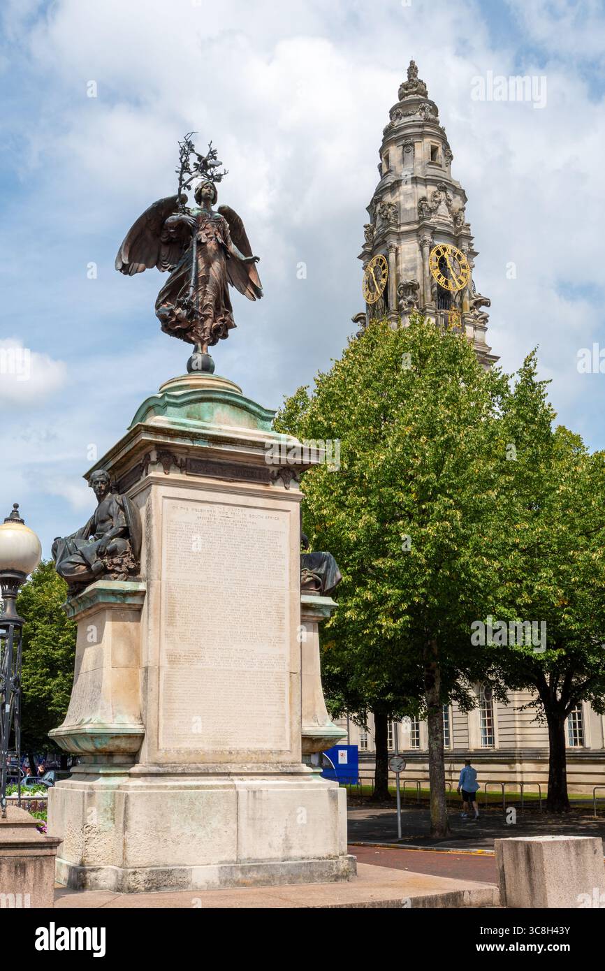 The South African War Memorial (Boer War Memorial) in front of the ...