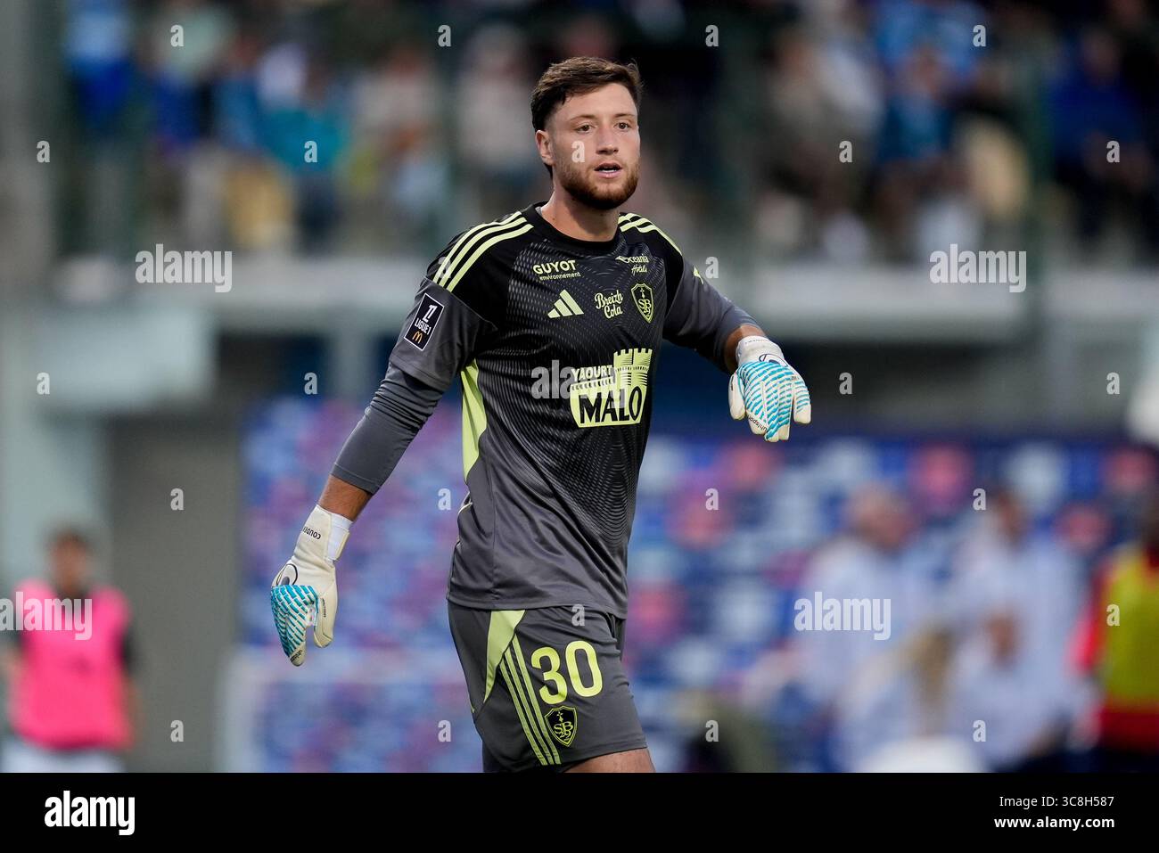Gregoire Coudert of Stade Brestois looks on during the Pre-Season ...