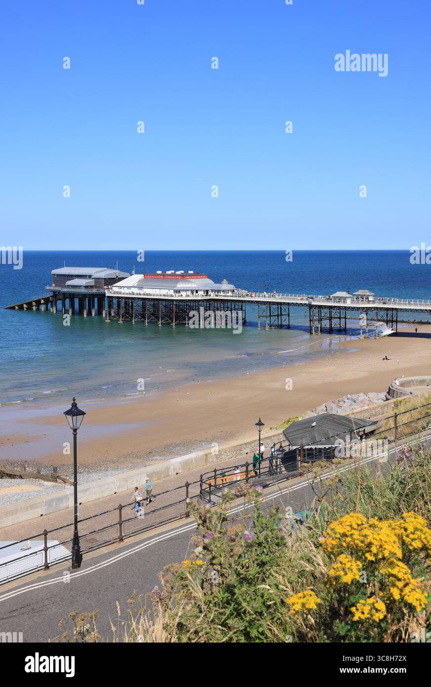 Cromer Pier, a grade II listed seaside pier in Cromer, on the north ...