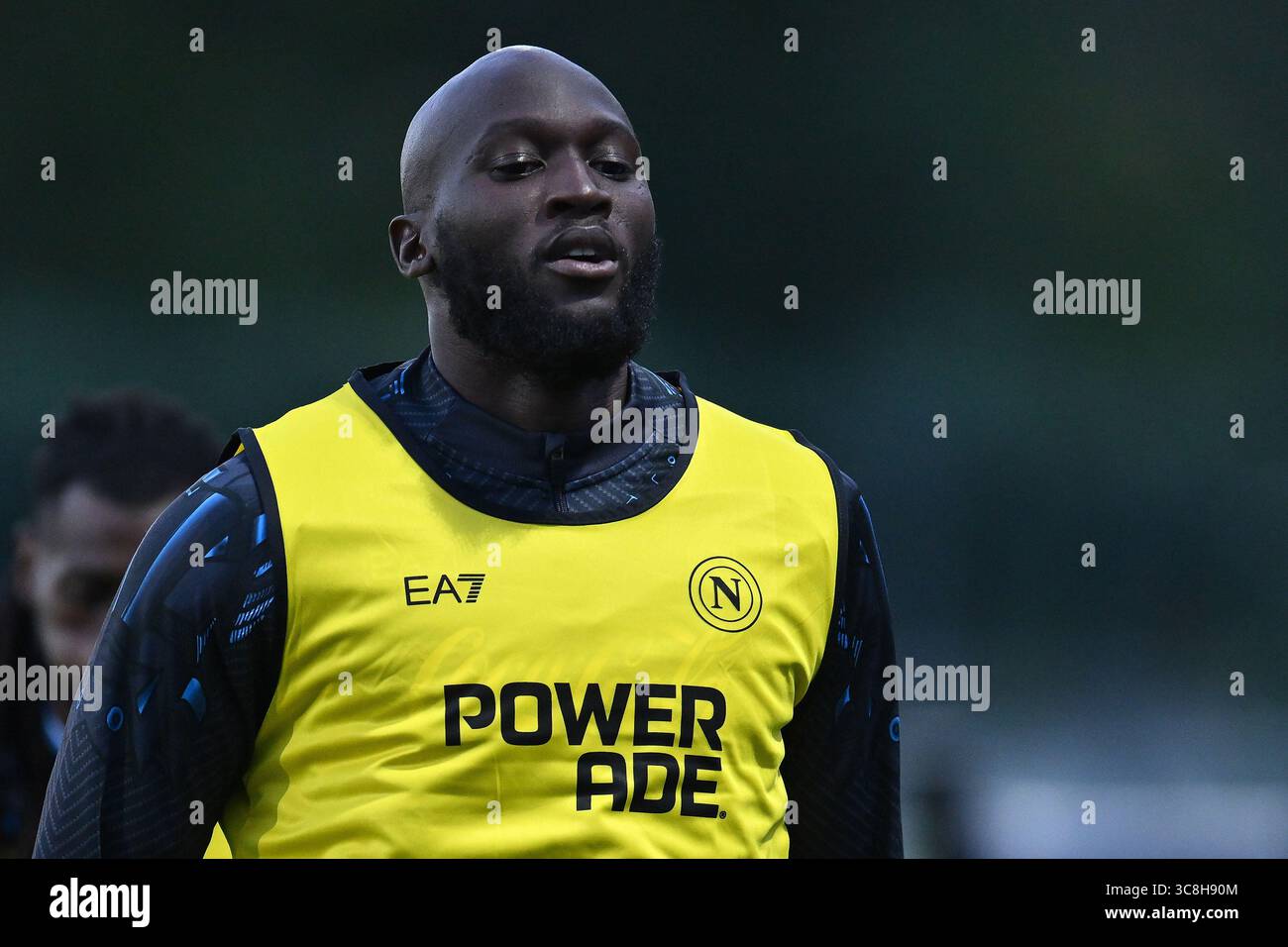 Romelu Lukaku of S.S.C. Napoli participates in the friendly match ...