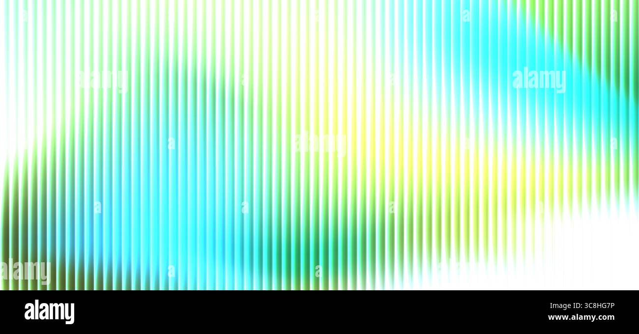 Gradient ribbed glass with yellow to green heat map tones. Wavy ...