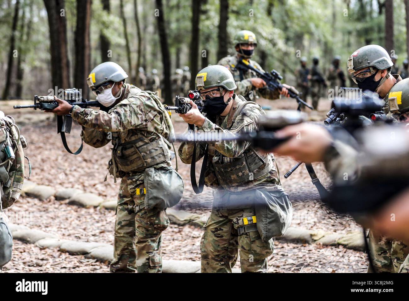 January 25, 2021 - Fort Benning, Georgia, USA - Soldiers assigned to ...