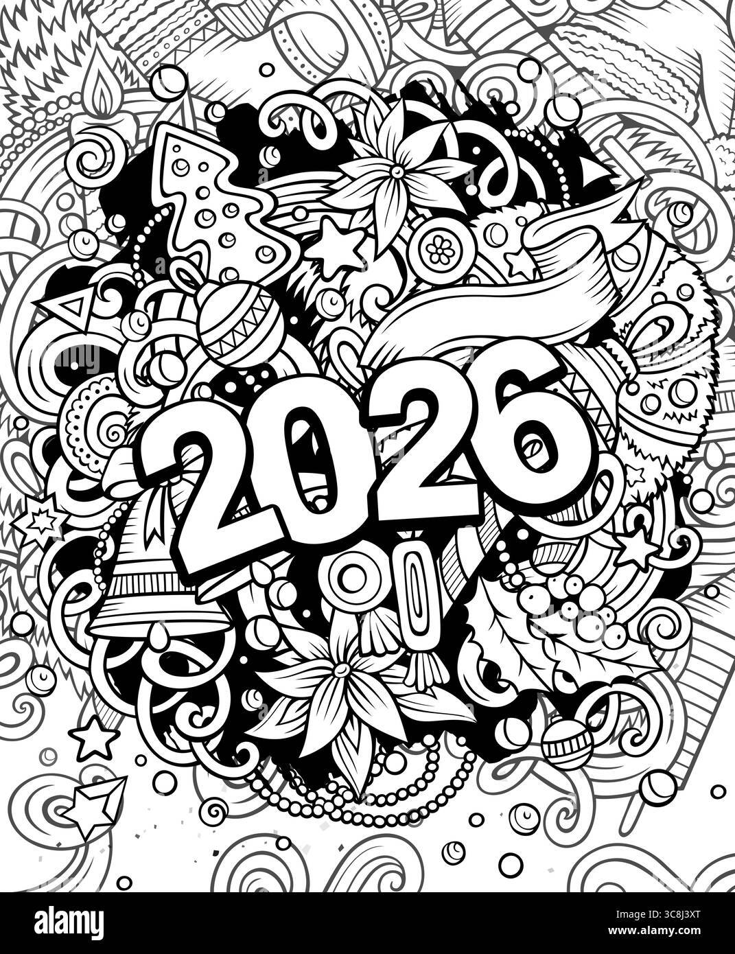 Festive decorations accessories happy Cut Out Stock Images & Pictures ...