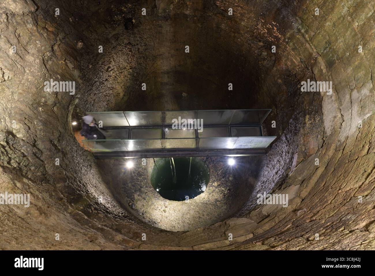 Interior of the Etruscan Well (Pozzo etrusco), an ancient cistern in ...