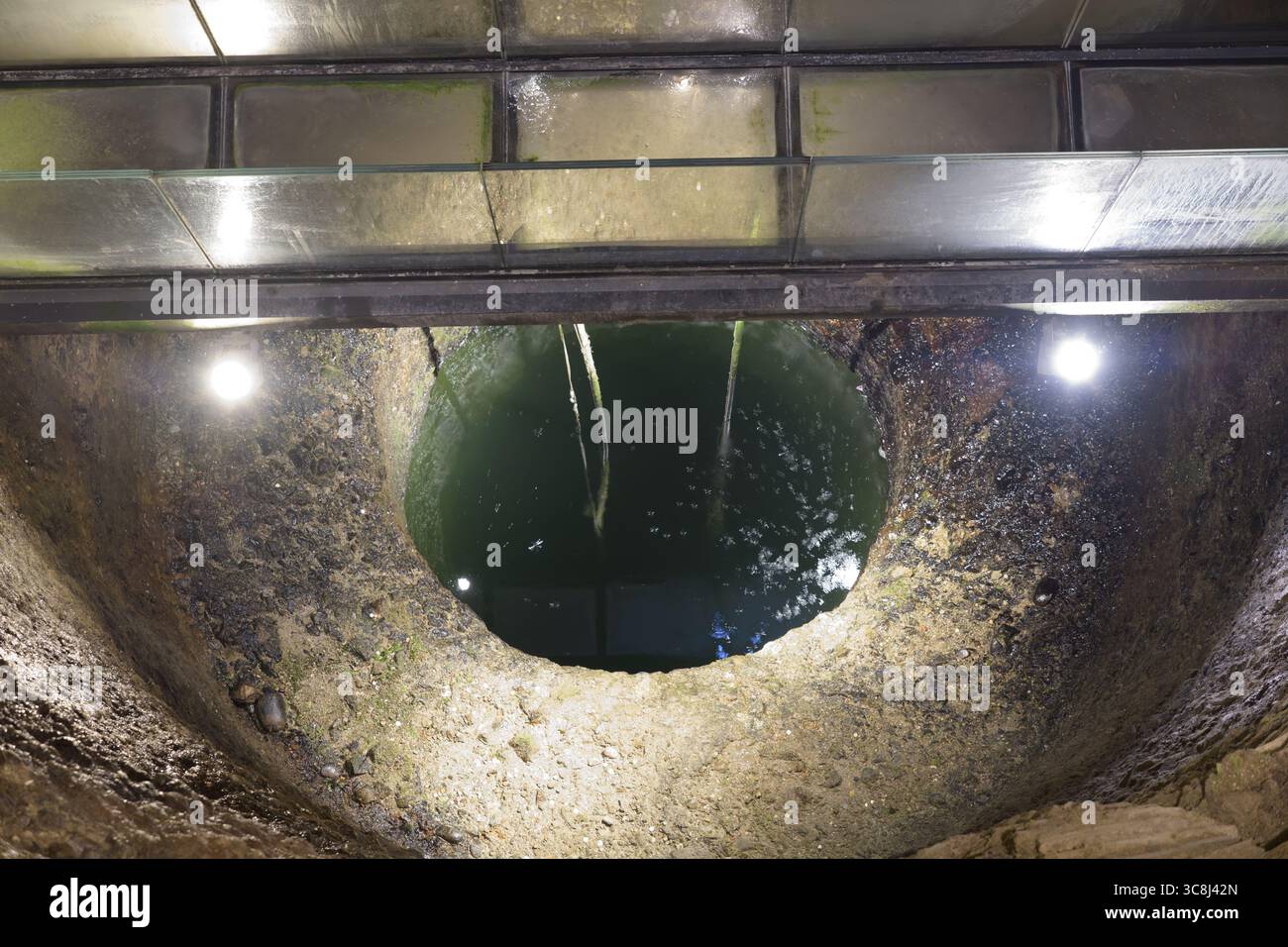 Interior of the Etruscan Well (Pozzo etrusco), an ancient cistern in ...
