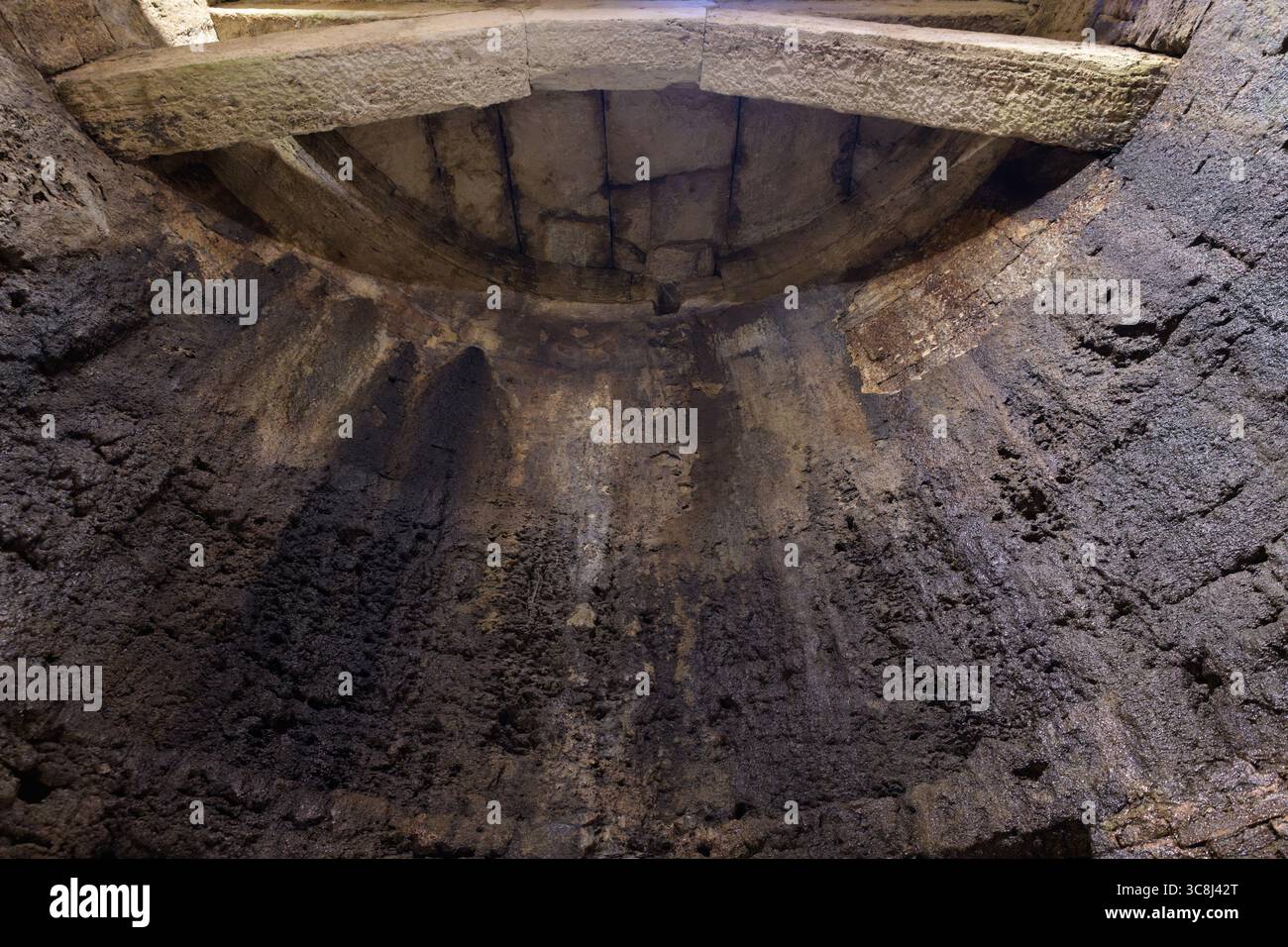 Interior of the Etruscan Well (Pozzo etrusco), an ancient cistern in ...