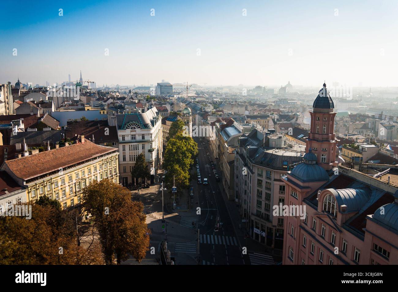 Panoramic view on rooftops sunrise hi-res stock photography and images ...
