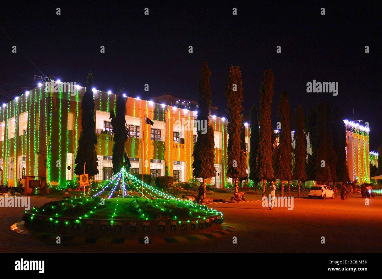 A beautiful illuminated view of Sindh Assembly building in connection ...