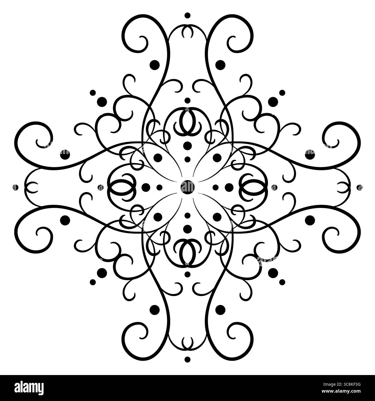 Kaleidoscope magic Black and White Stock Photos & Images - Alamy