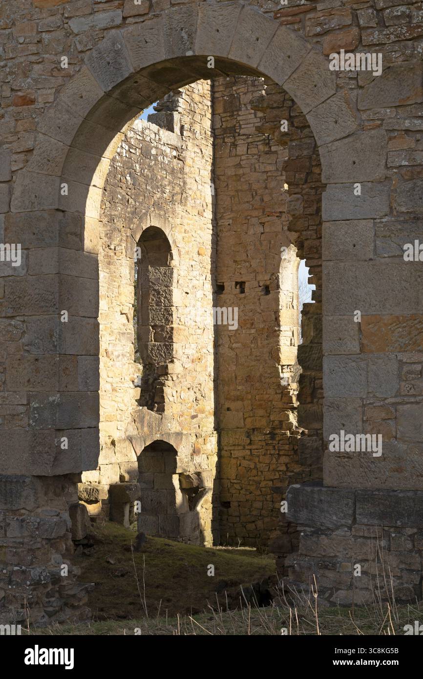 Arched wall of the Engine House of Ridsdale Iron Works in ...