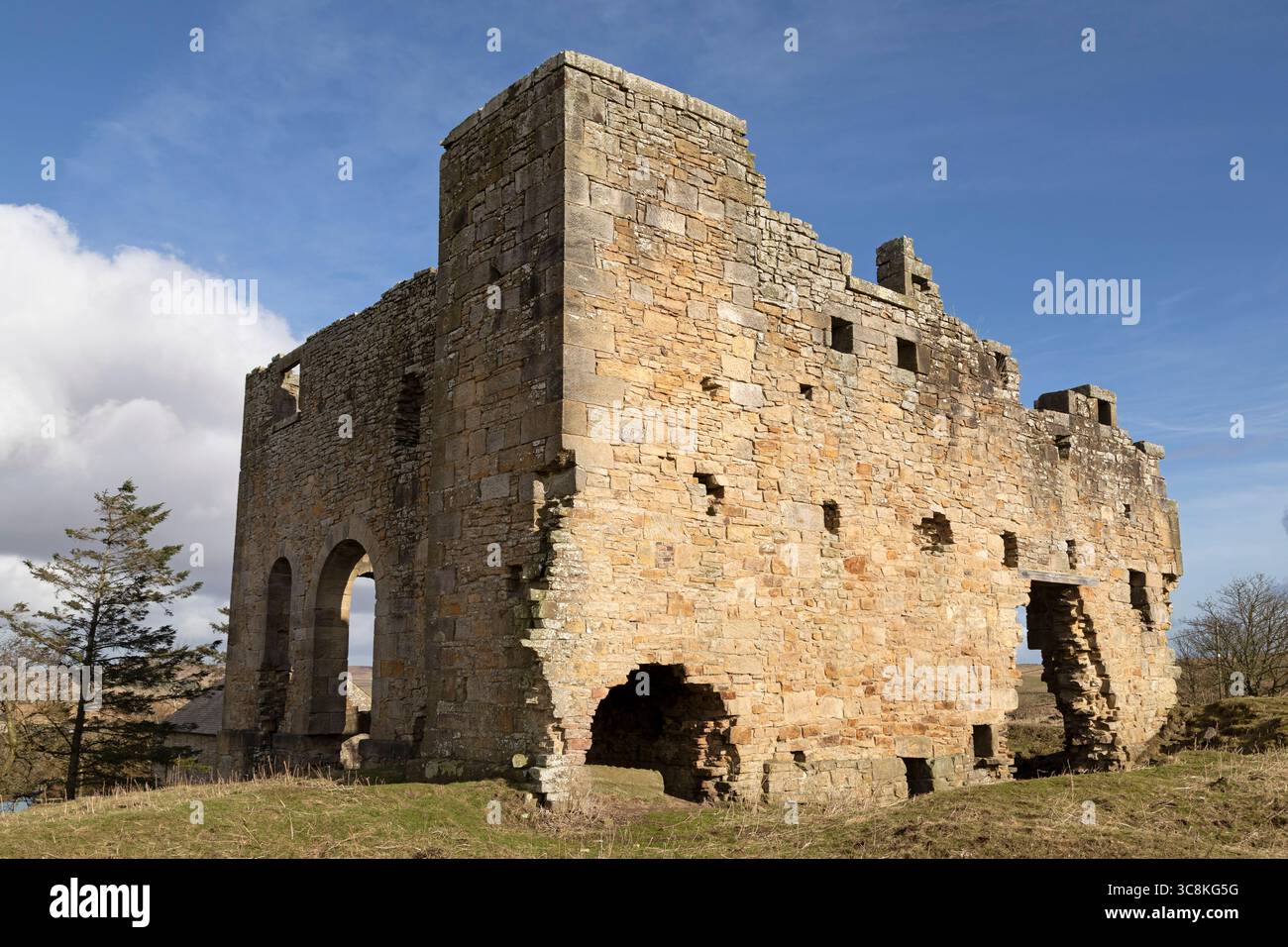 The Engine House of Ridsdale Iron Works in Northumberland, England ...