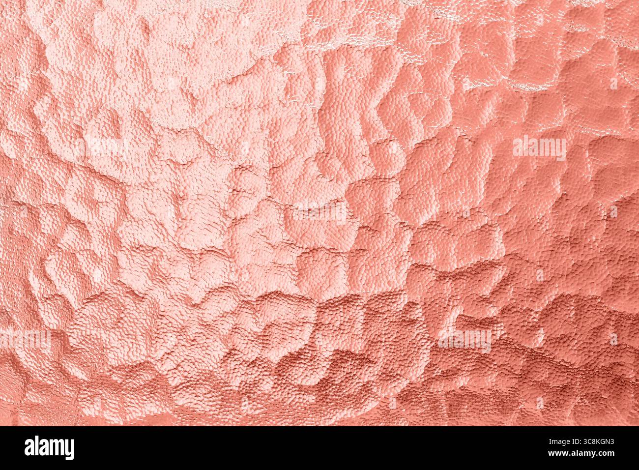 Metallic foil background. Shiny metal coral colored foil texture ...