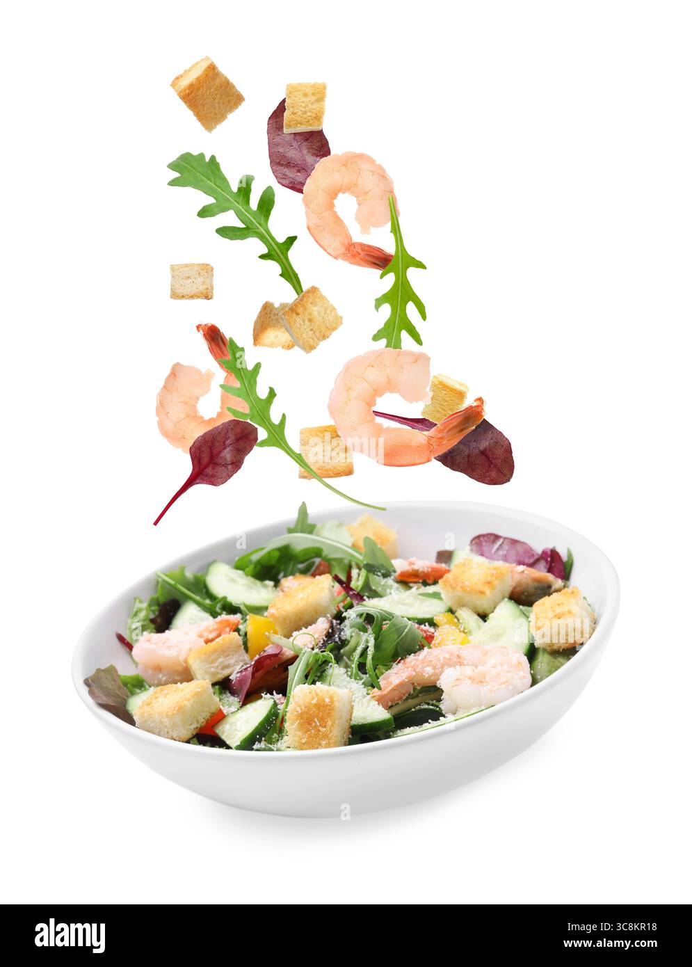 Flying salad ingredients set mixed hi-res stock photography and images ...