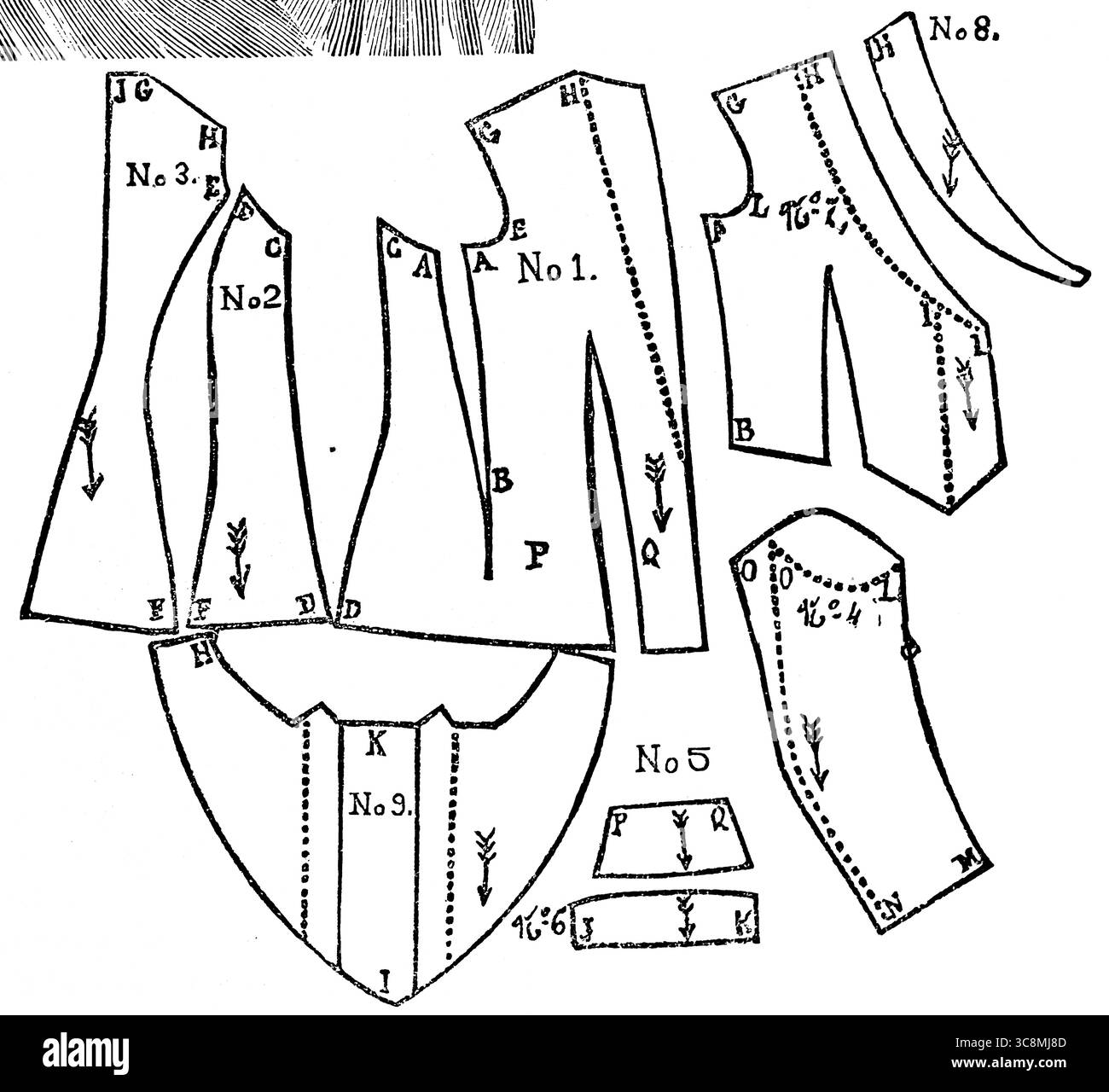 Entire pattern for a jacket with vest for young ladies, fashion in the ...