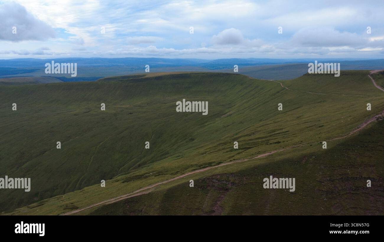 Aerial view over brecon hi-res stock photography and images - Alamy