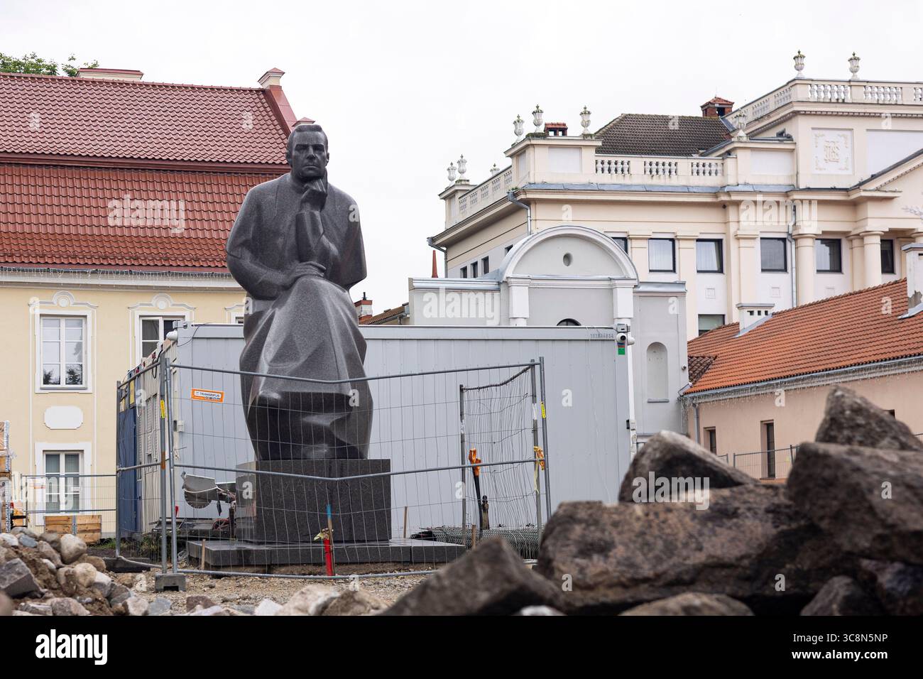 Kaunas, Lithuania. - 11th July 2025: A view of the Monument Maironis in ...