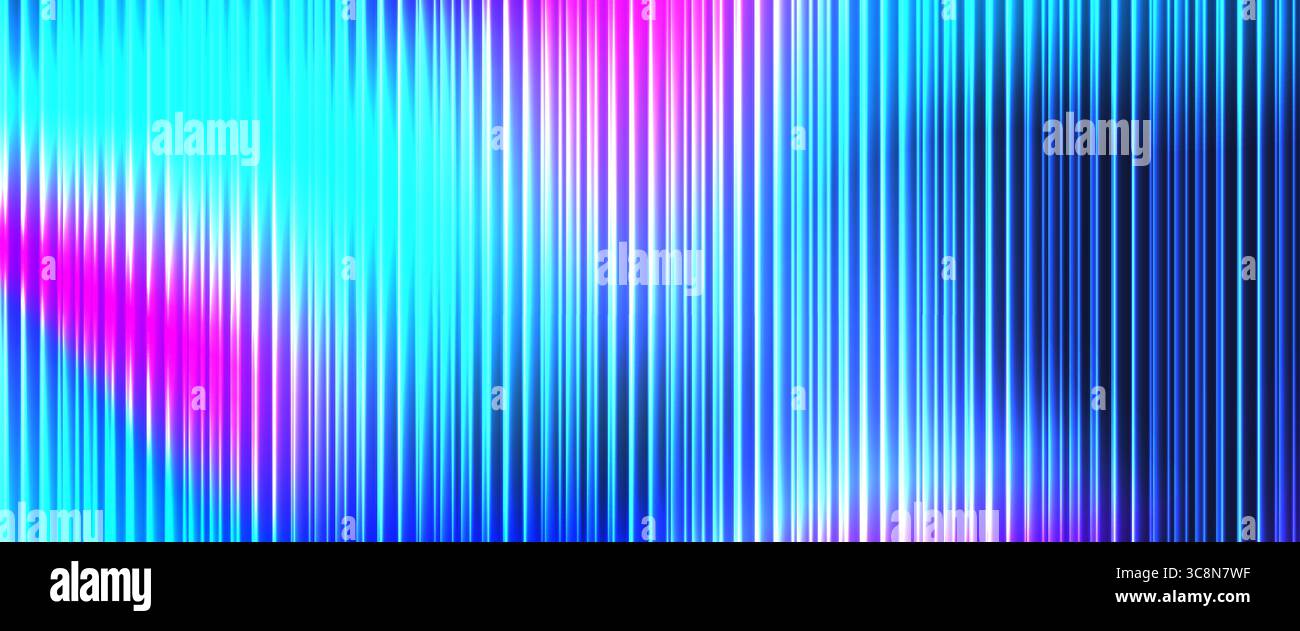 Ribbed glass texture with translucent waves and prism reflections ...