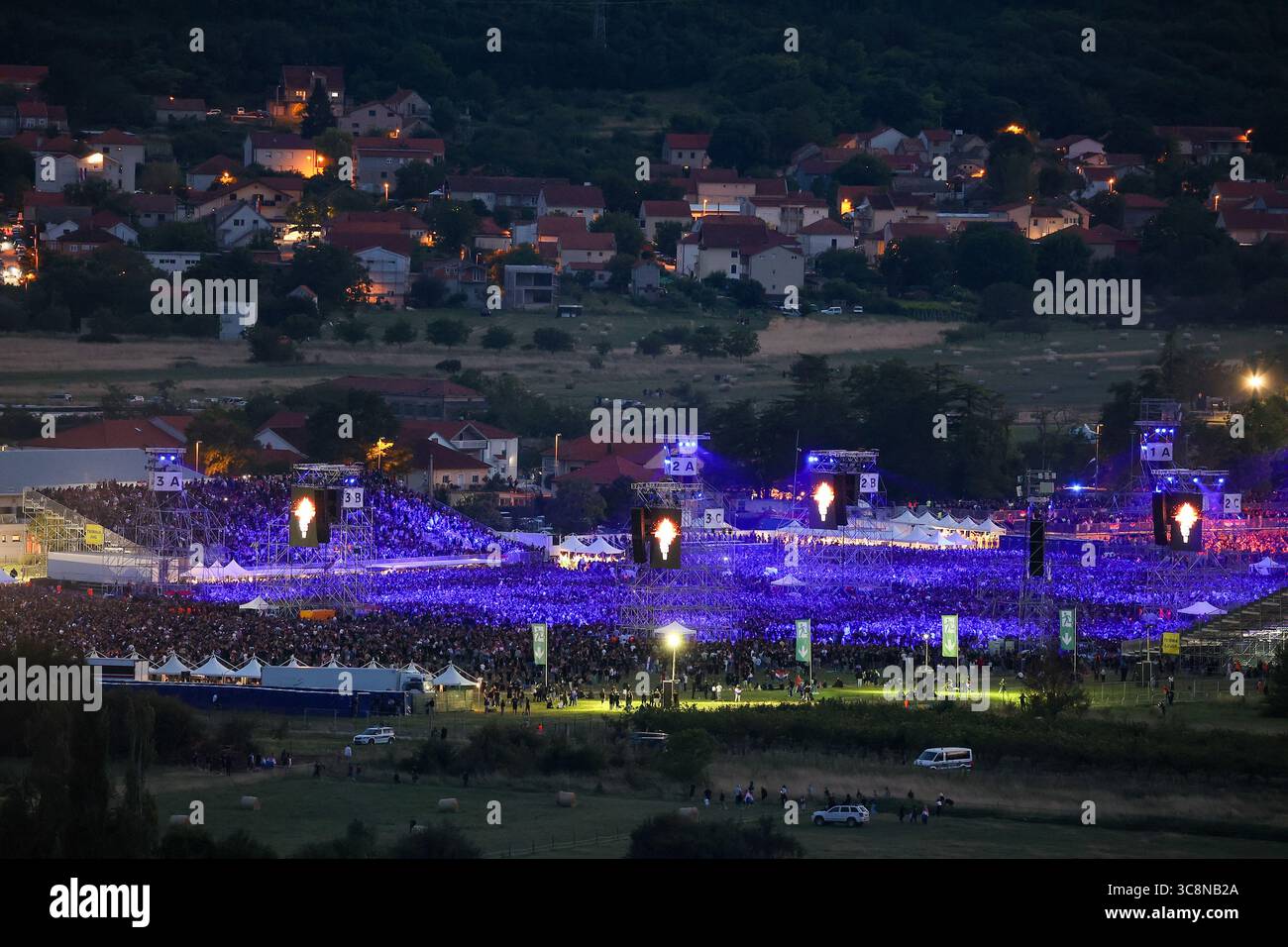 A view of the Hippodrome before the start of the Marko Perković ...