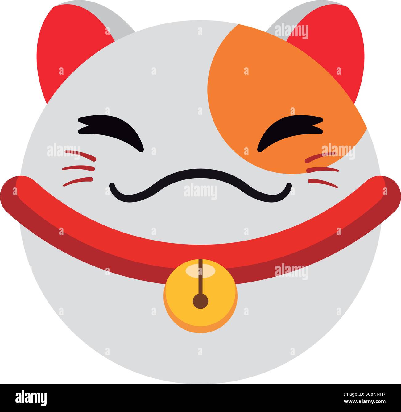 Kawaii lucky cat icon Cut Out Stock Images & Pictures - Alamy