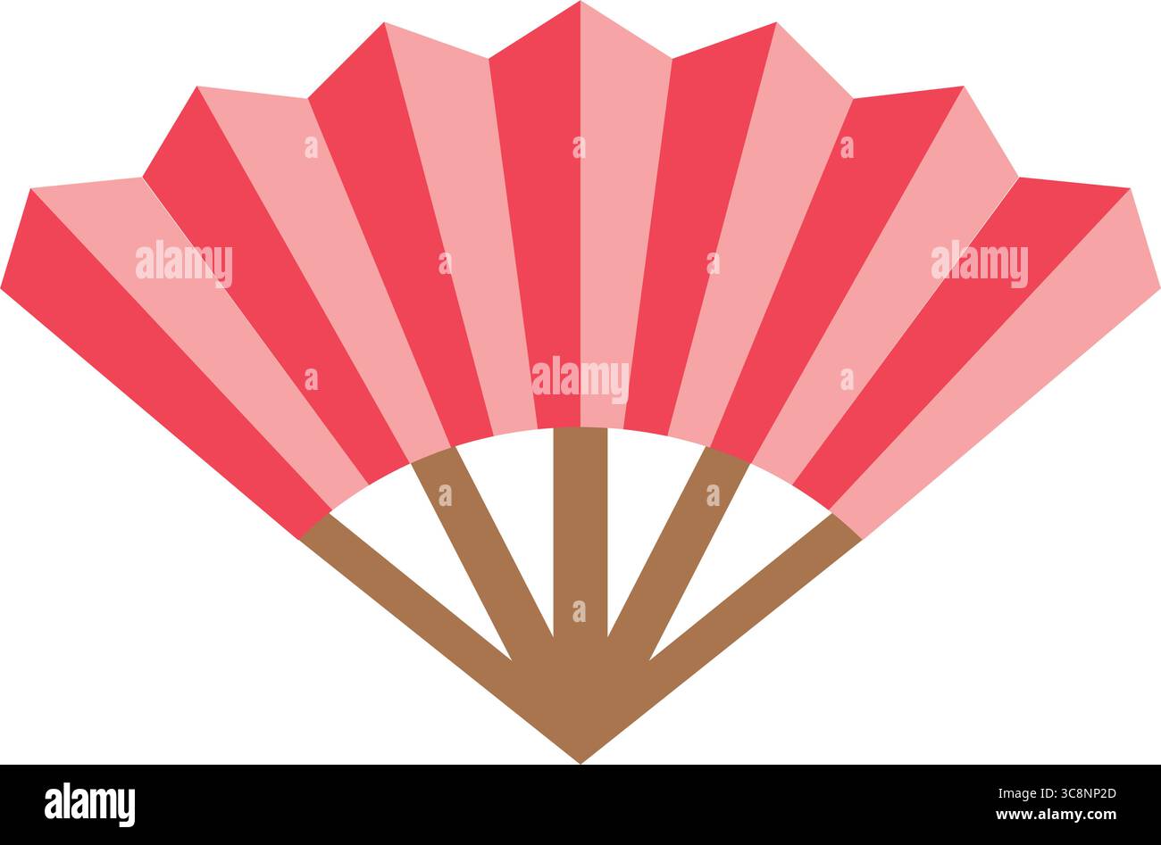 Japanese traditional handheld fan Stock Vector Images - Alamy